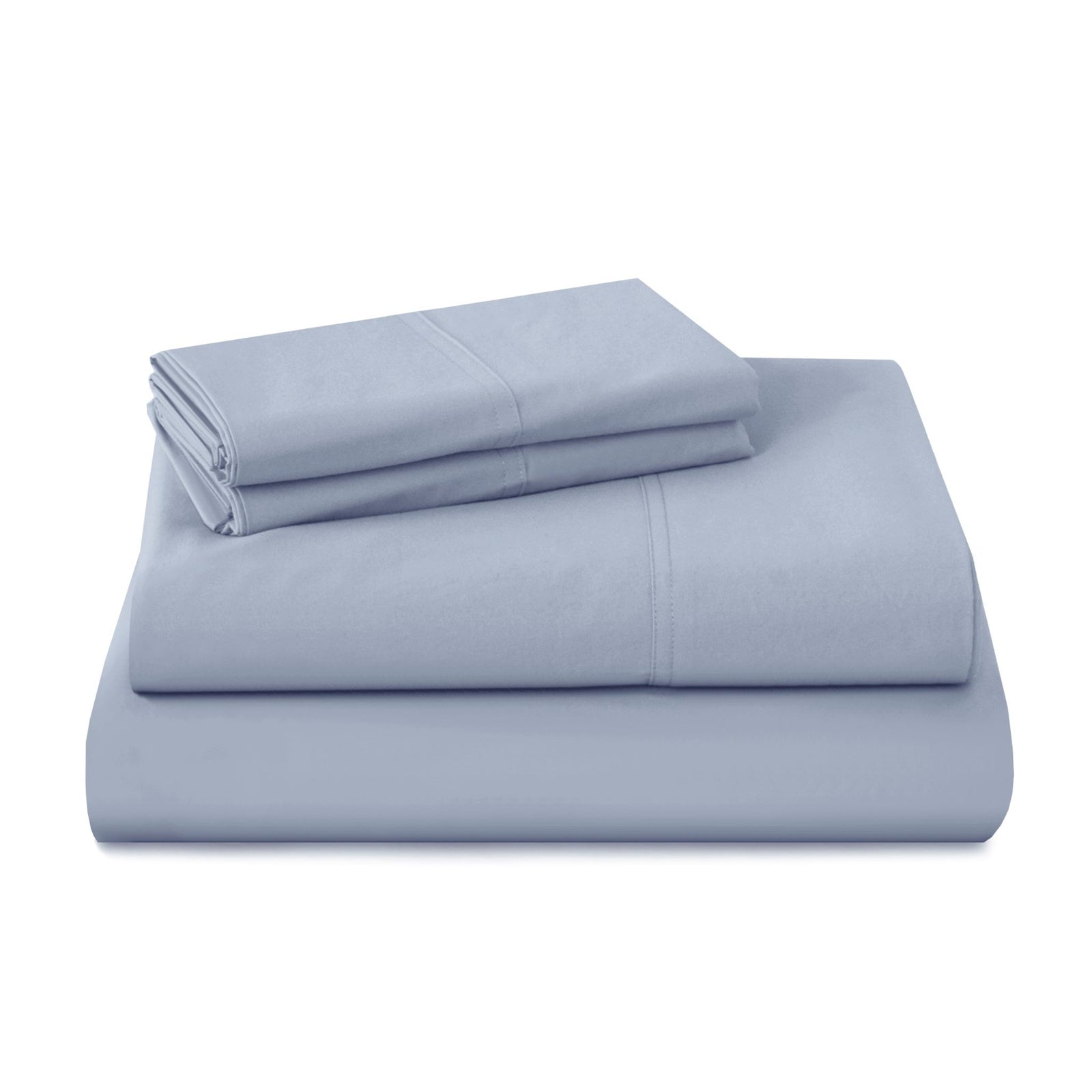 Blue Cotton Percale Sheet Set