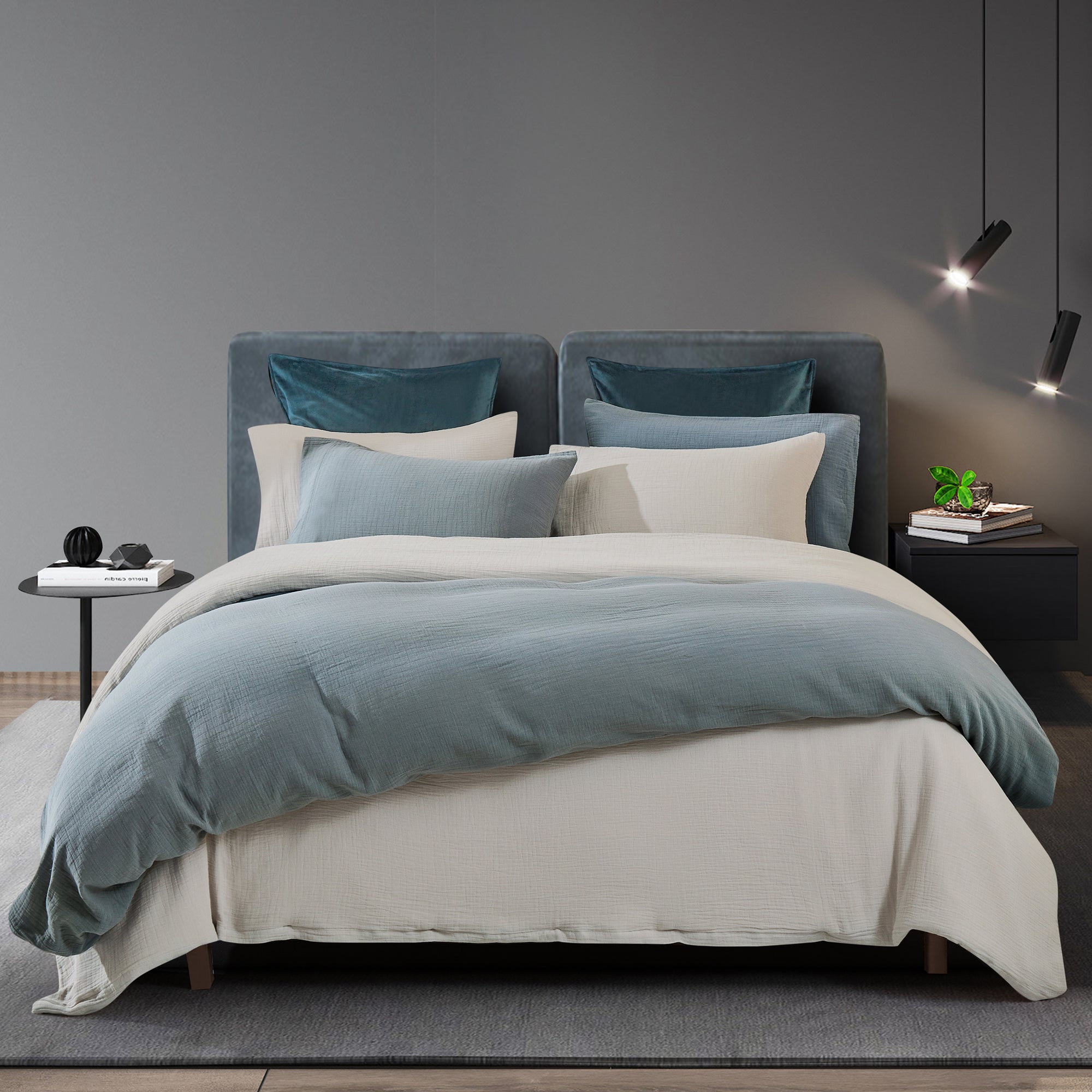 Crinkle Dusk Duvet Cover Set